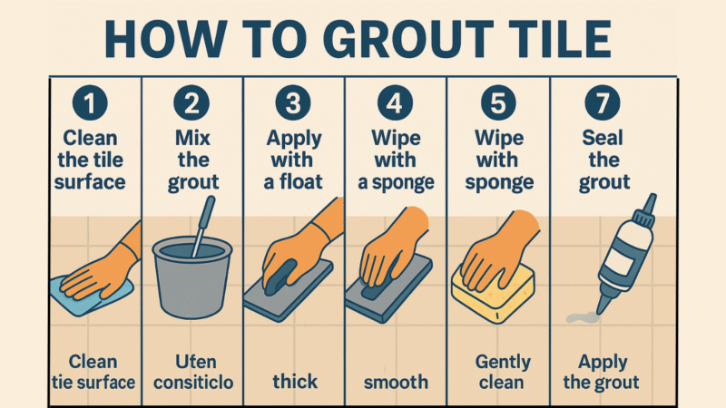 How to Grout Tile Like a Pro (Even If You’re a First-Timer ...